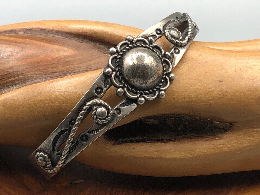 1940s 40s Vintage Old Pawn Native American BELL TRADING POST Sterling ...