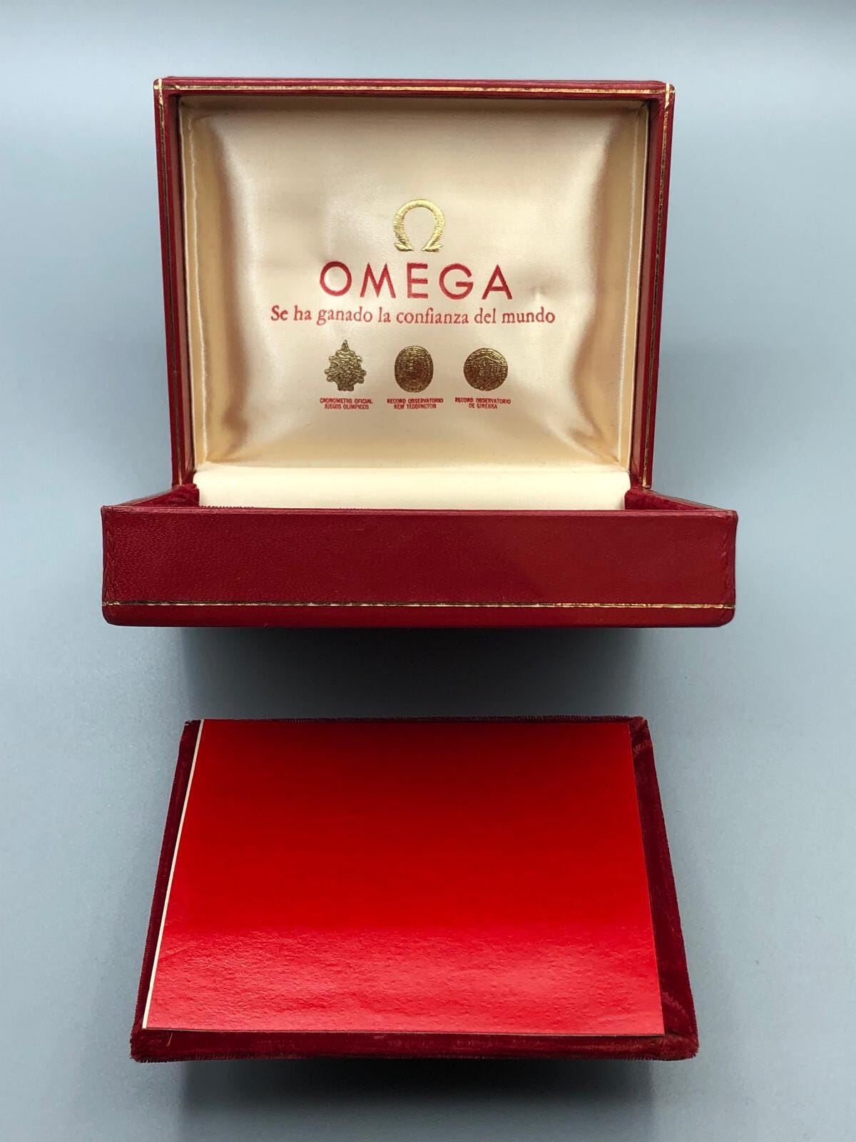 Vintage Early 1960s 60s Rare OMEGA Gents Chronograph, Watch Box & Outer ...