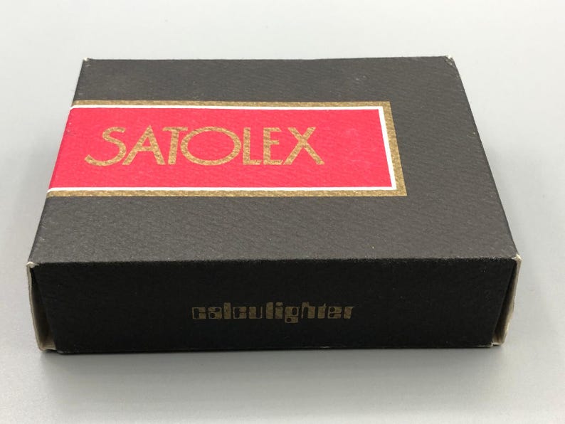 Vintage Rare NOS Japan 70s SATOLEX HCX8012 CALCULIGHTER Lighter ...