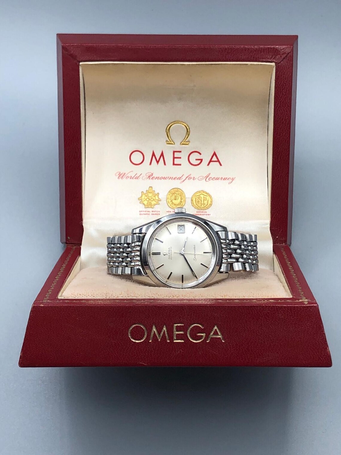 Vintage Early 1960s 60s Rare OMEGA World Renowned Gents Chronograph ...