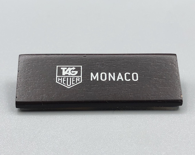 Vintage 2000s TAG Heuer Dealer Display Small Plaque Sign MONACO Watch ...