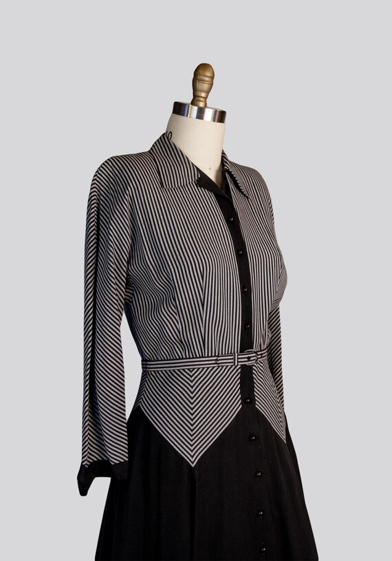 1940s Vintage Jon Michael Originals Black and Grey Lo… - Gem