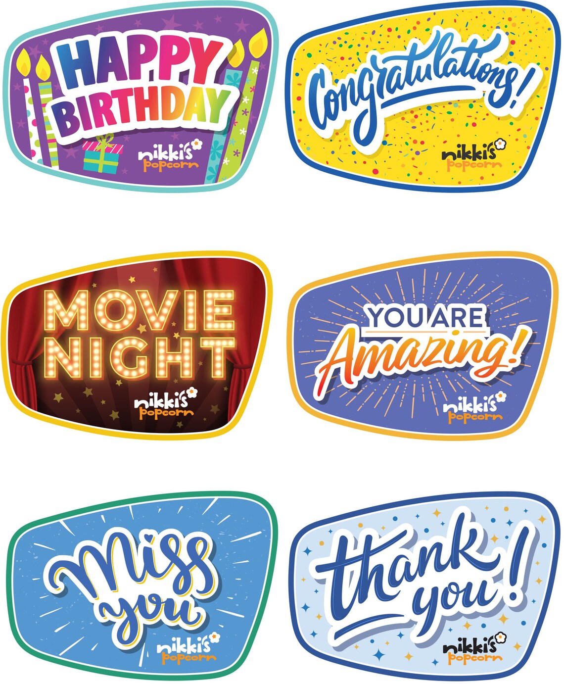Popcorn Treat/snack Box / Mailer - Customizable for Any Occasion - Send ...