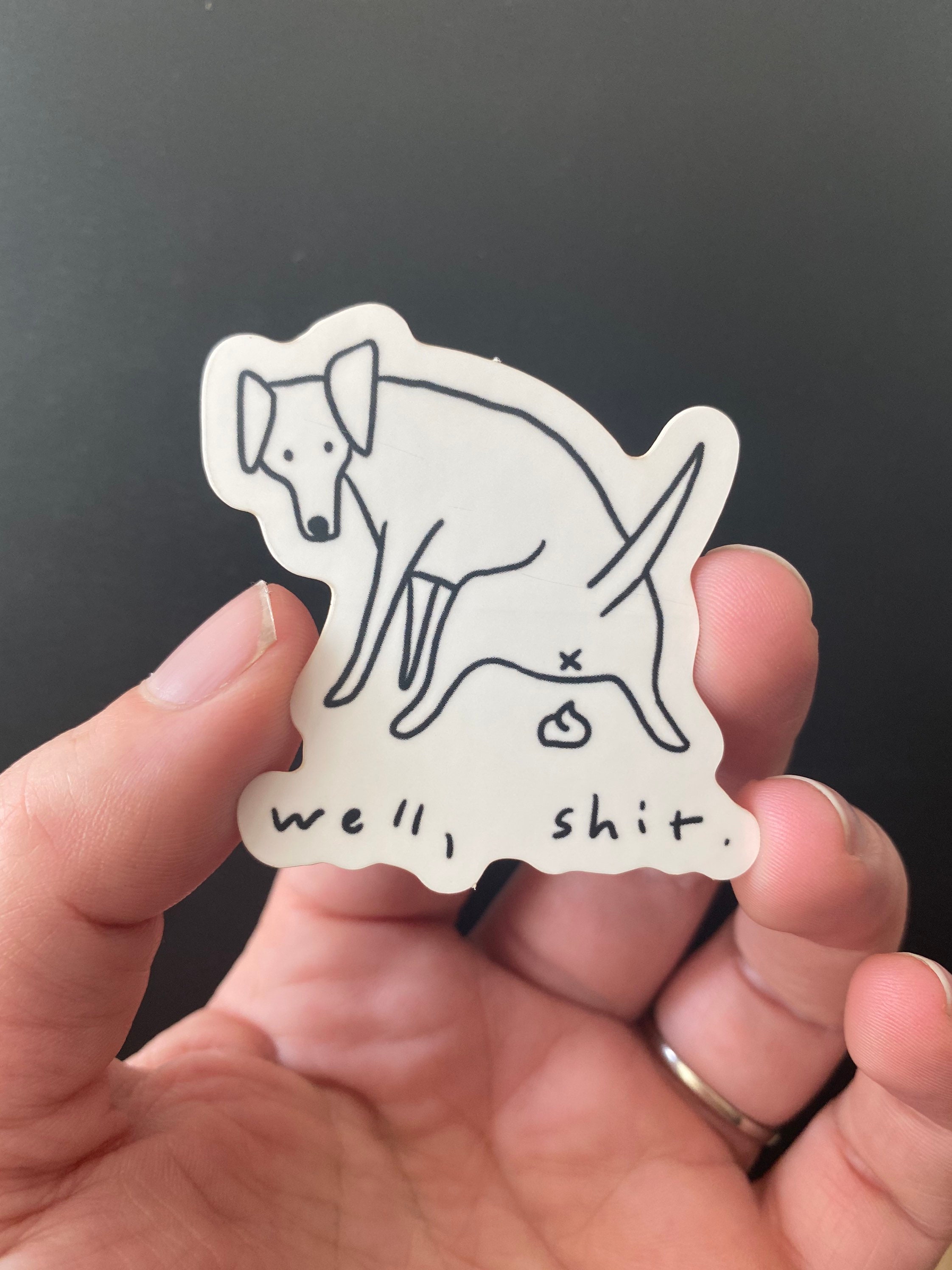 Funny Dog Poop Sticker | Etsy