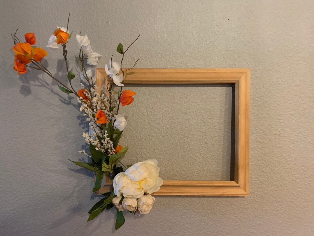 17x14 Floral Frame Wedding Wall Decoration - Etsy