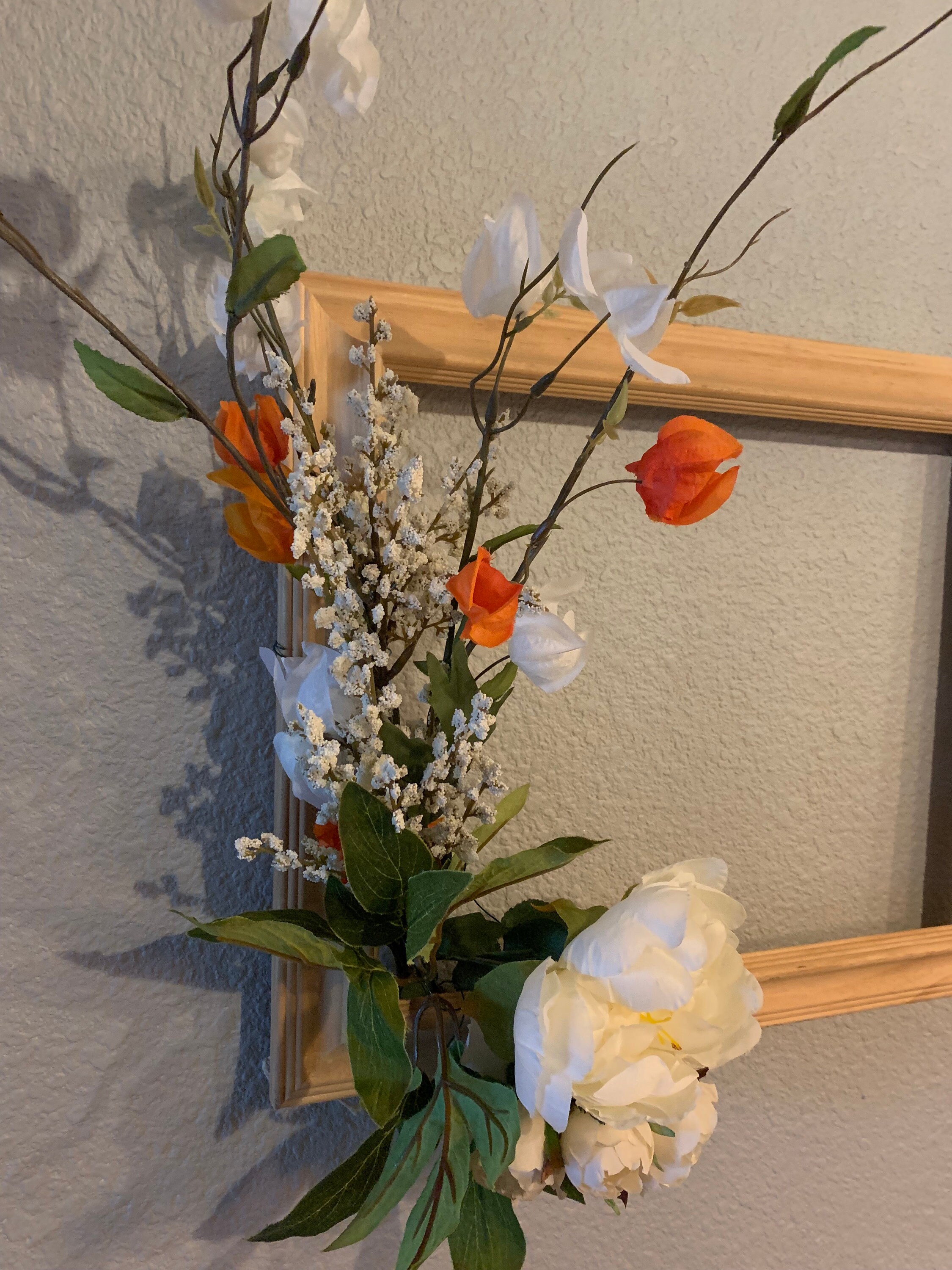 17x14 Floral Frame Wedding Wall Decoration - Etsy