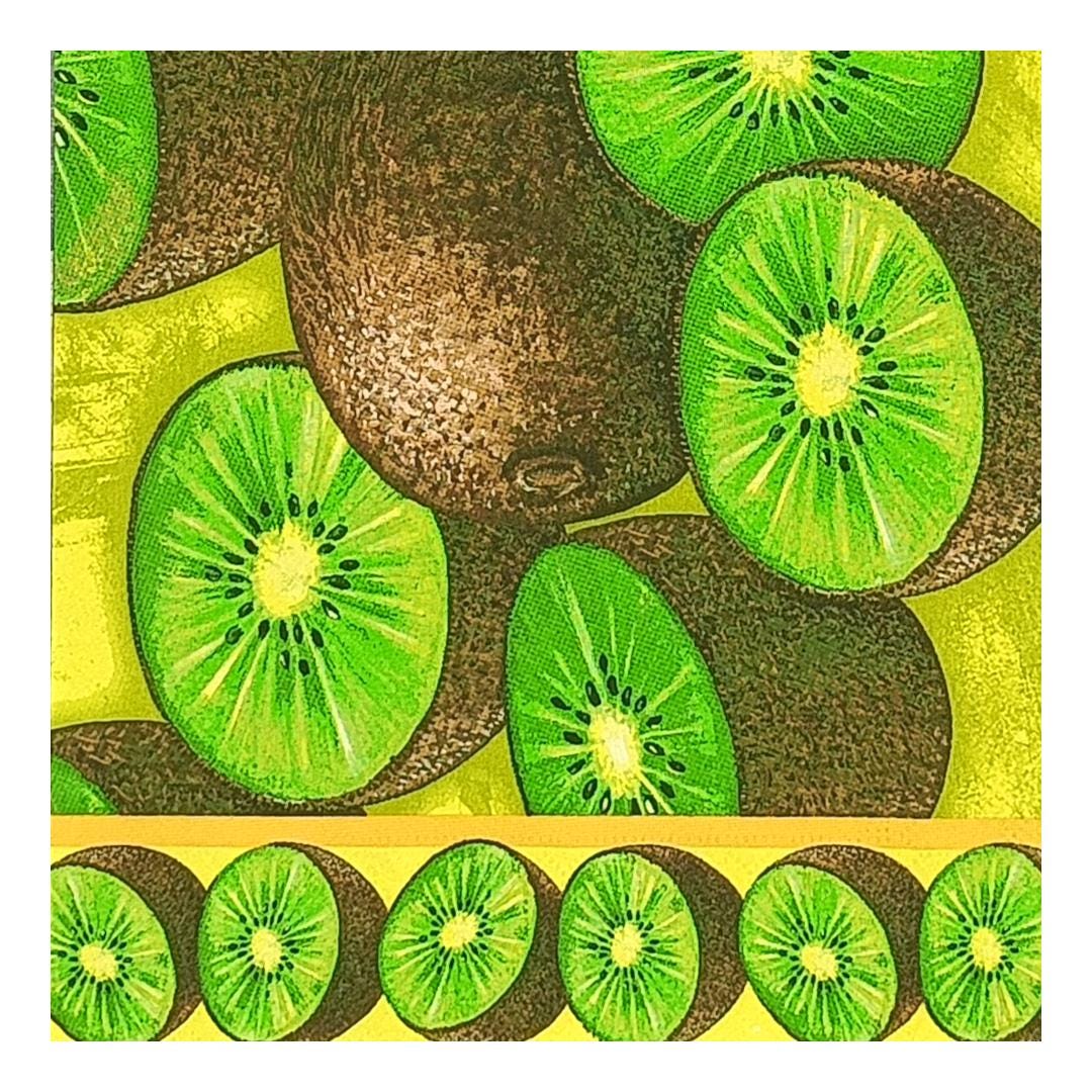 Kiwi Fruit Paper Napkin for Decoupage, Mixed Media, Journaling, Collage ...