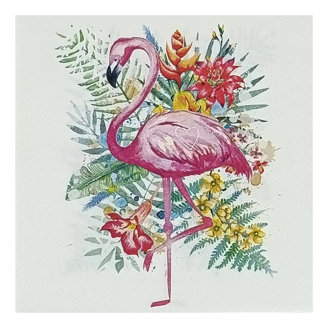 Flamingo Paper Napkin for Decoupage, Mixed Media, Journaling, Collage ...