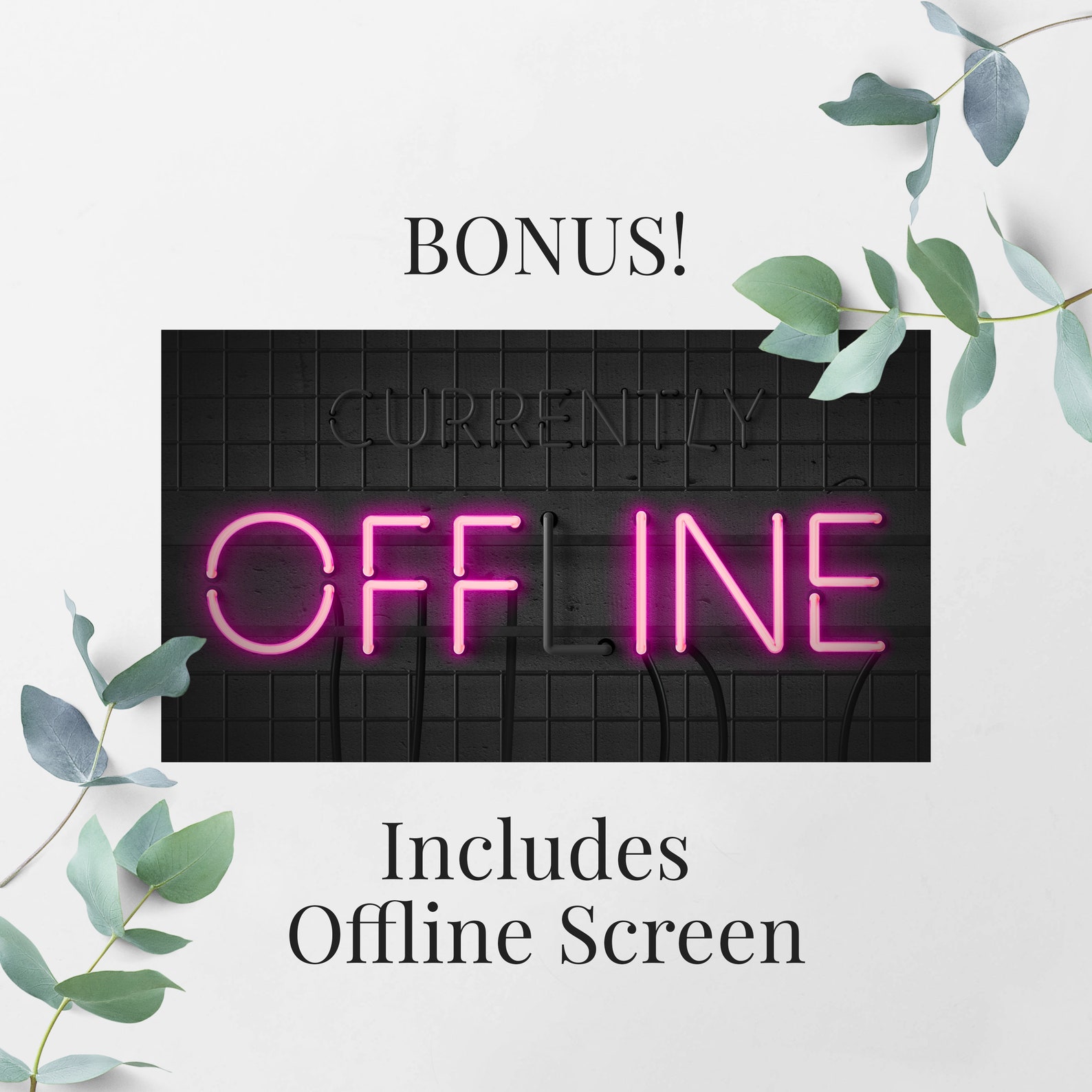 Twitch Channel Panels Neon Lettering Sign Theme Instant - Etsy Canada