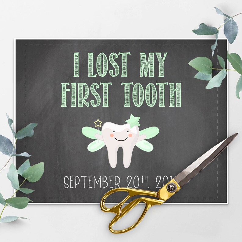 Customize Your Own I Lost My First Tooth Sign Size 8 X - Etsy