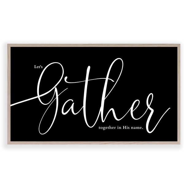 Gather Sign - Etsy
