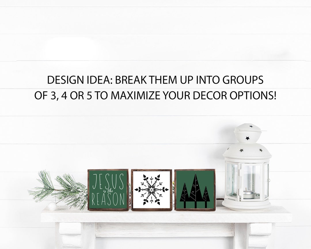 Christmas Printable Mini Signs Set of 9 Christmas Mini Signs - Etsy