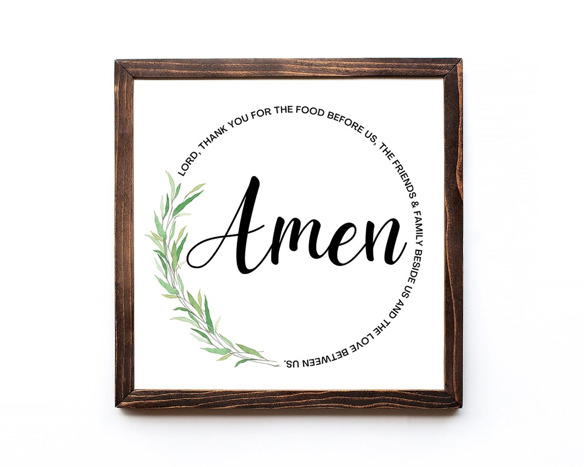 Amen Sign Printable Christian Wall Art Christian Decor | Etsy