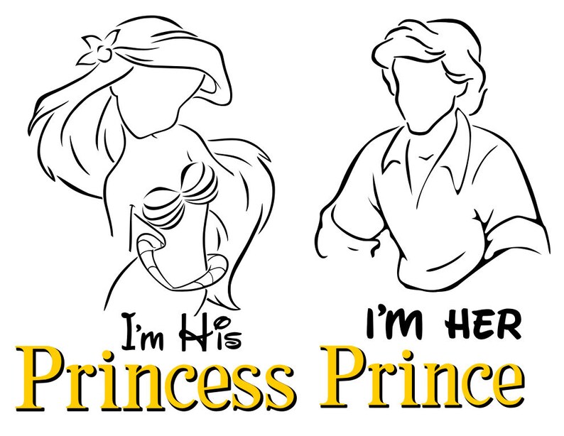 Ariel And Prince Eric Little Mermaid Disney Couples Svg Etsy