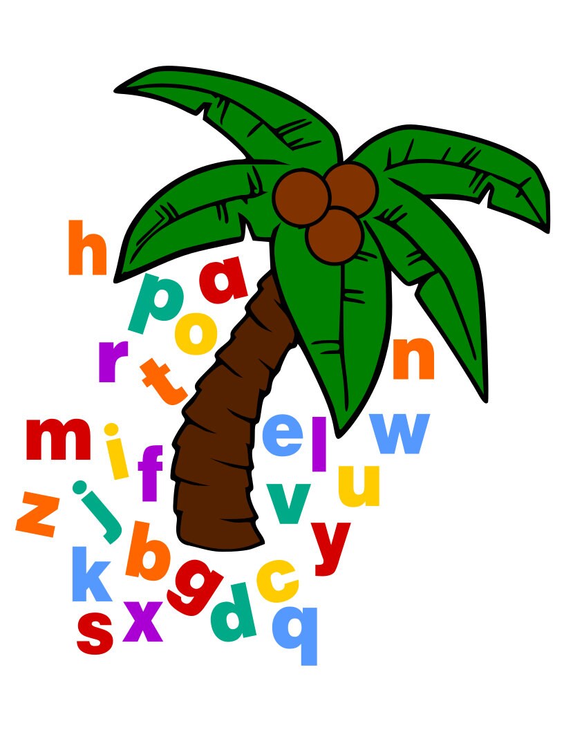 ABC Tree svg pdf png and dxf files | Etsy