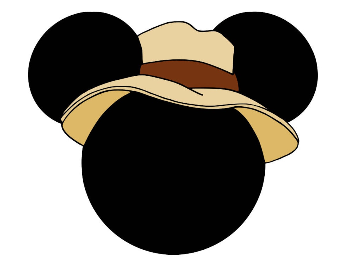 Mickey and Minnie Heads Safari or Jungle Hats svg pdf | Etsy