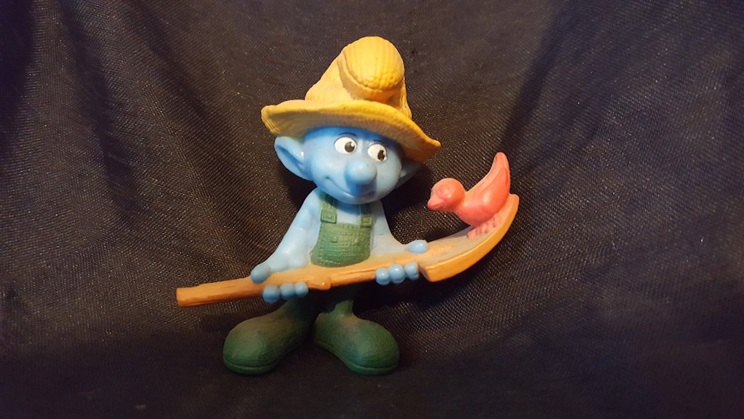 Farmer Smurf Cake Topper Figurine - Etsy