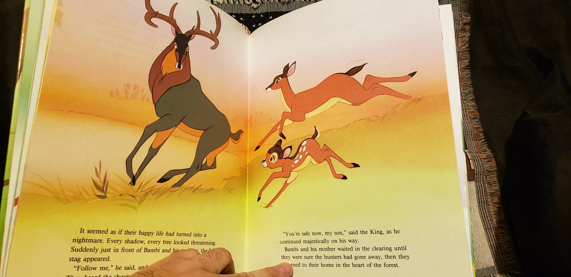 Walt Disney Bambi Storybook - Etsy