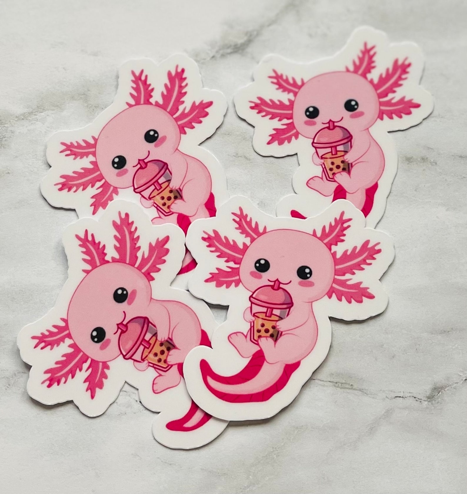 8 Assorted Axolotl Stickers - Etsy