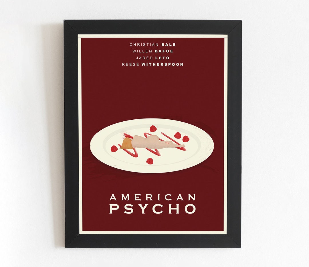 American Psycho Poster Patrick Bateman Minimal Illustration| Unique ...