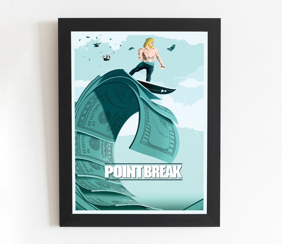 Point Break Minimalist Poster | Keanu Reeves | Surfer Print | Unique ...
