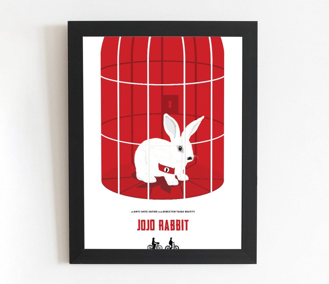 Jojo Rabbit Minimal Illustrated Movie Poster Unique Film Wall Fan Art ...