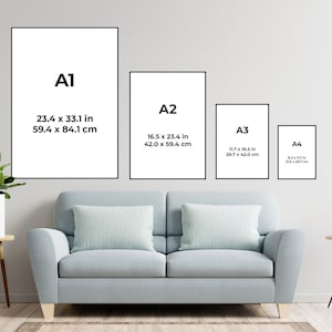 Middle Finger Illustration Poster | A4,A3,A2,A1 | Home Decor Wall Art ...
