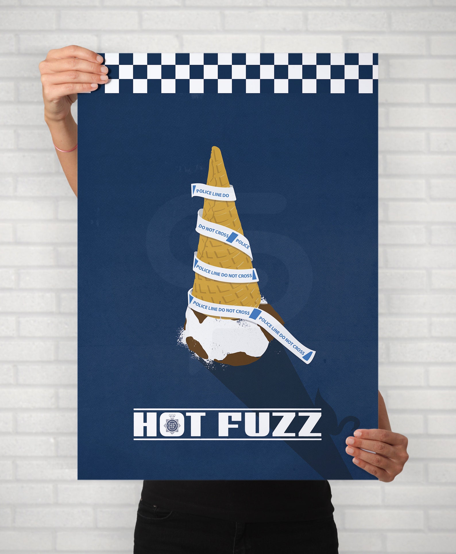 Hot Fuzz Minimal Illustrated Movie Poster Unique Giclée Film - Etsy UK