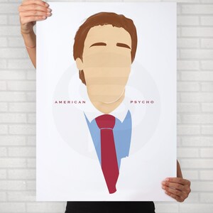 Patrick Bateman American Psycho Minimal Illustrated Movie Poster Unique ...