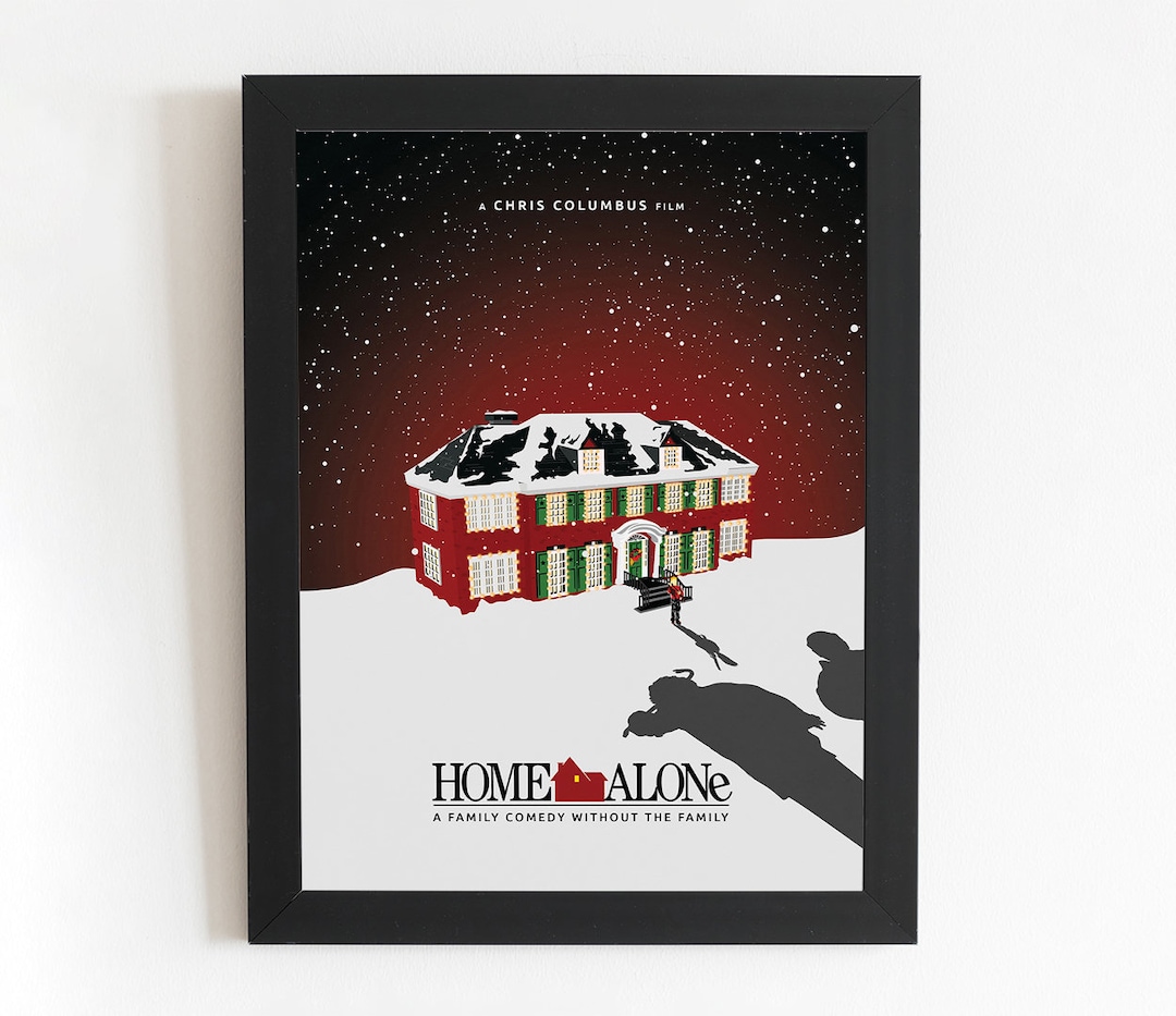 Home Alone Minimal Illustrated Movie Poster Unique Film Wall Fan Art ...