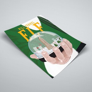 ELF - Will Ferrell Film Poster Print | Custom Art | Unique Movie Print ...