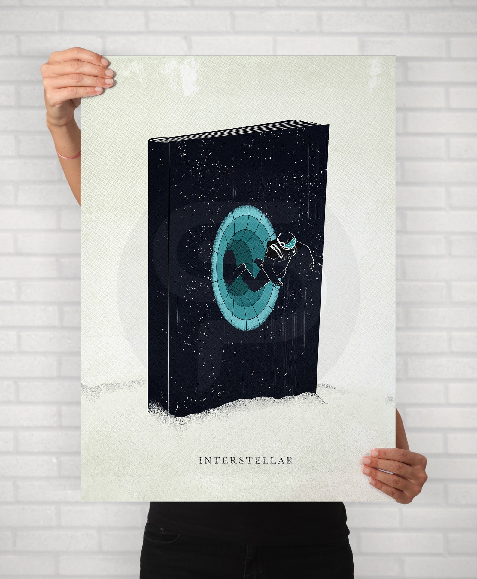 Interstellar Minimal Illustrated Movie Poster Unique Giclée - Etsy UK