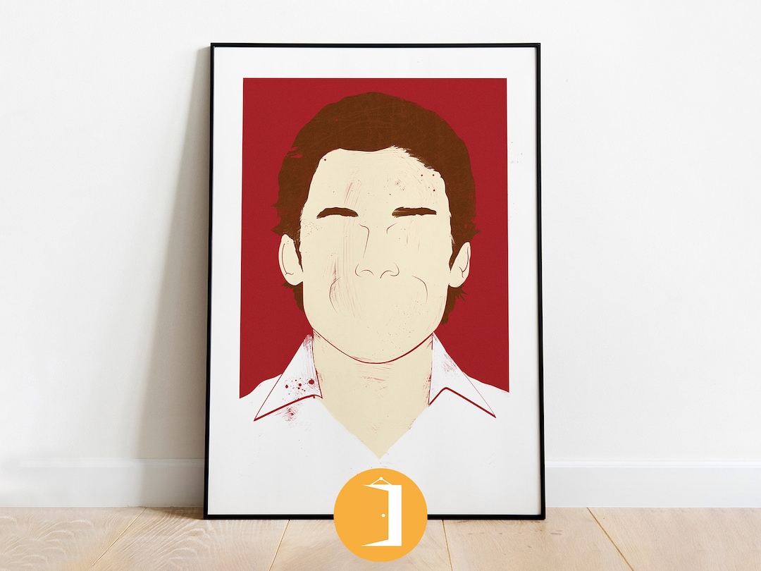 Dexter Silhouette Portrait Dexter Morgan Minimal - Etsy UK