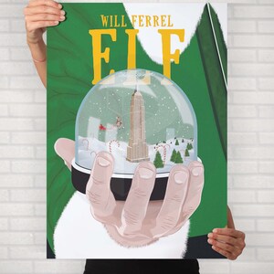 ELF - Will Ferrell Film Poster Print | Custom Art | Unique Movie Print ...