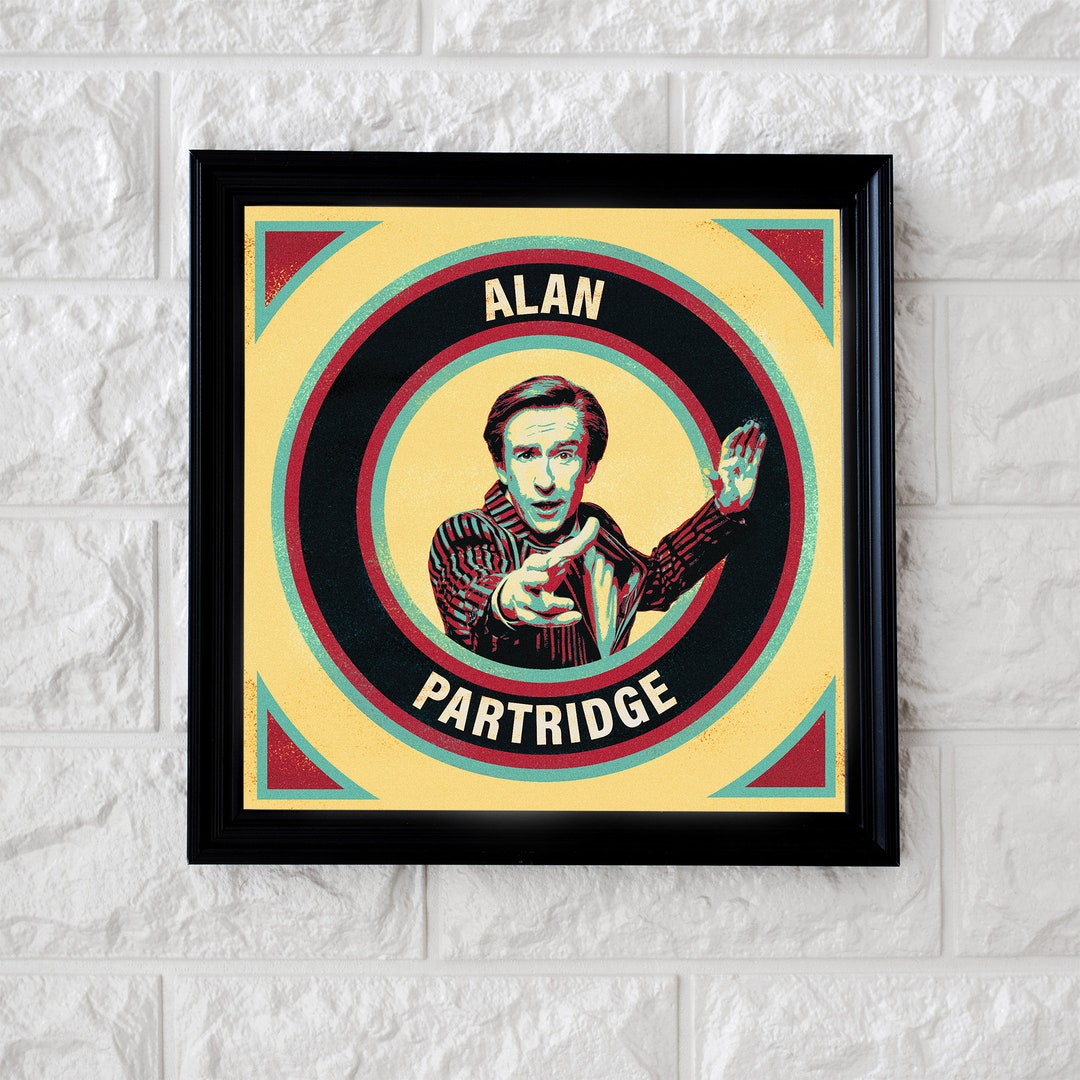 Alan Partridge Steve Coogan Illustrated Portrait TV Poster | Unique ...