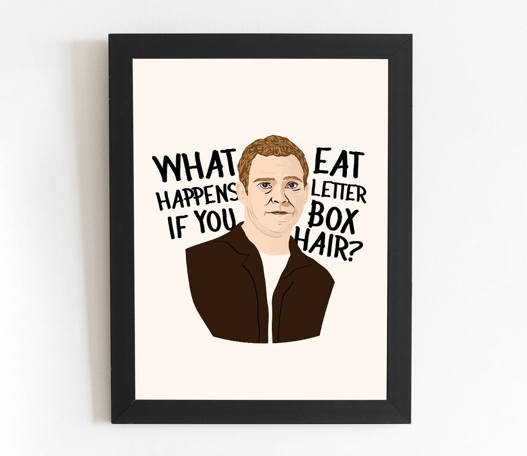 Póster de televisión con retrato de personaje ilustrado minimalista de ...