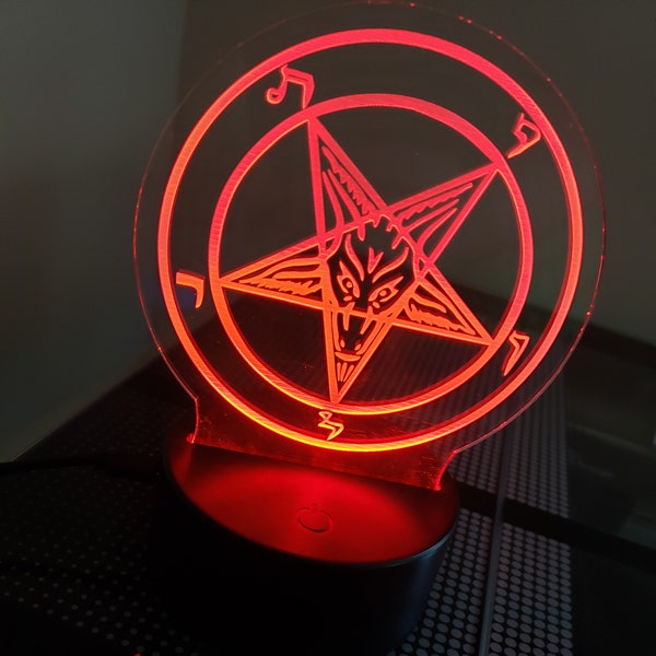 Satanic Lamp - Etsy