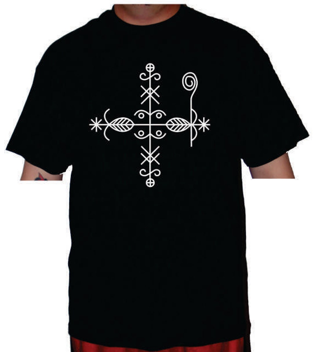Papa Legba Veve Men or Women's Black T-shirt or Racerback Tank Top - Etsy