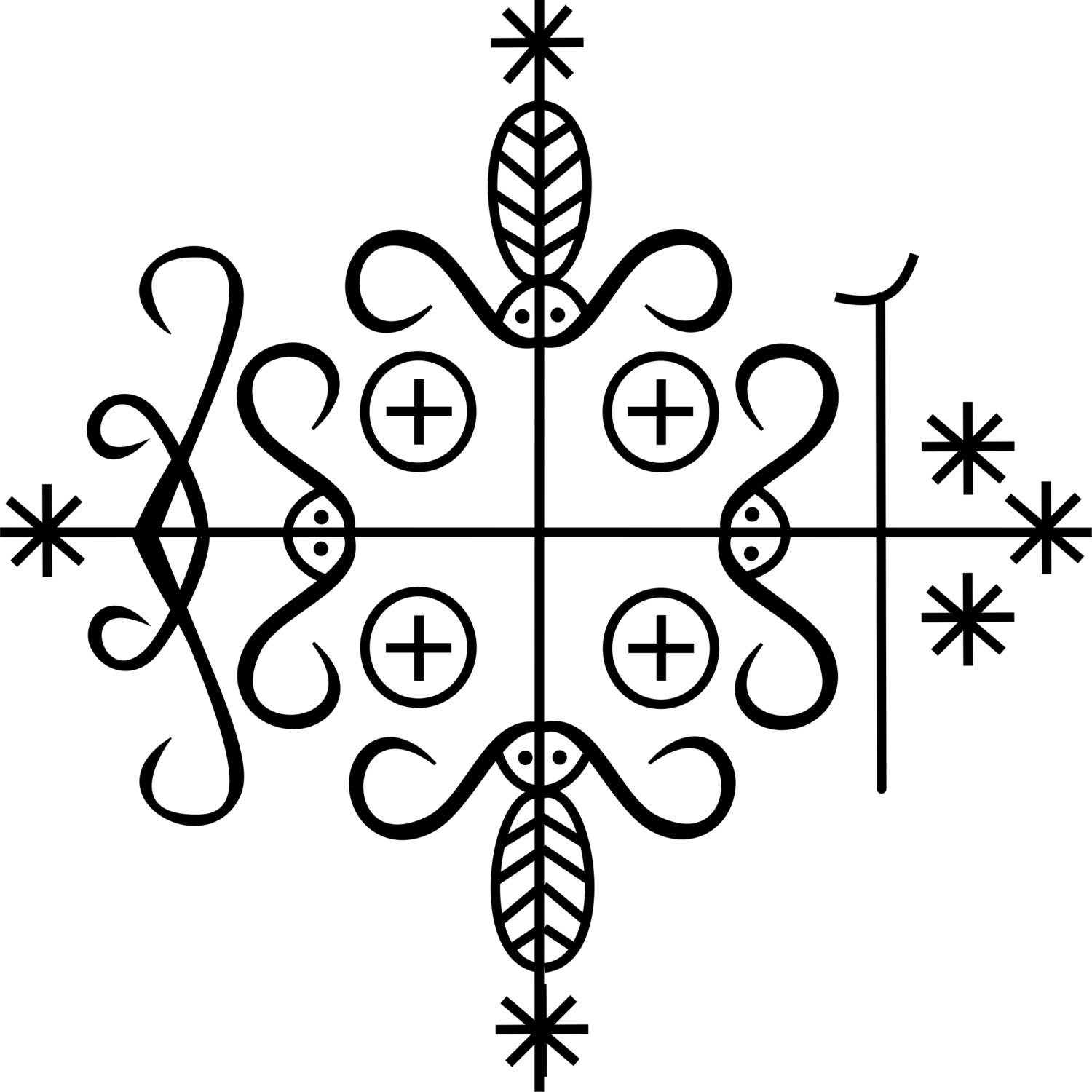 Papa Legba Veve Version 2 Vinyl Decal - Etsy