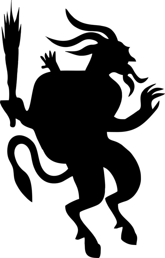 Krampus Vinyl Decal | Etsy