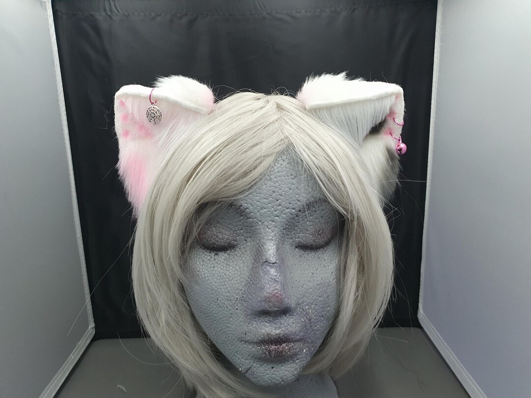 Hazbin Ear Headband Angel Dust, Large Kitten Ears - Etsy UK