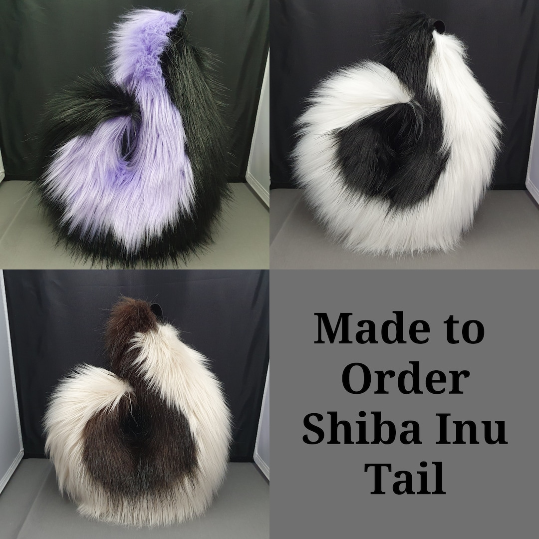 Made to Order Faux Fur Shiba Inu Curved Tail: Furry/kemonomimi/otherkin ...