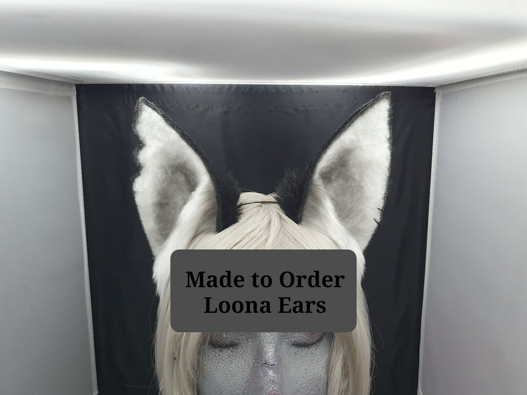 Made to Order - Loona Ear Headband/tail/full Set, Black and White - Etsy
