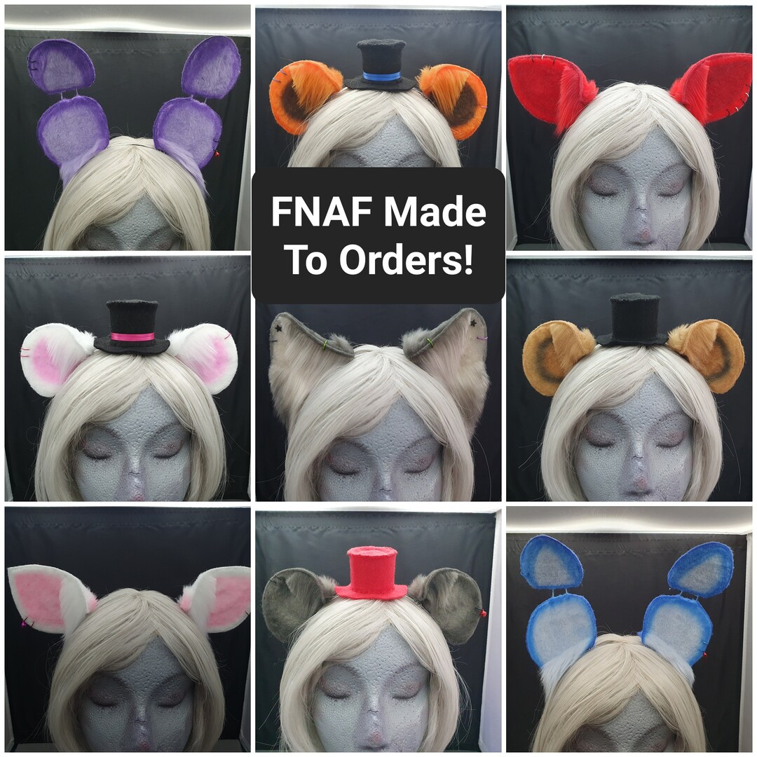Diadema de orejas Fnaf hecha a pedido Desplegable para - Etsy México