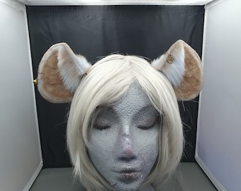 Handmade Hyena Ears and Tail Set Cosplay,dog Ear Headband,jackal Ears ...