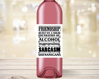 Girls Trip Wine Label - Etsy