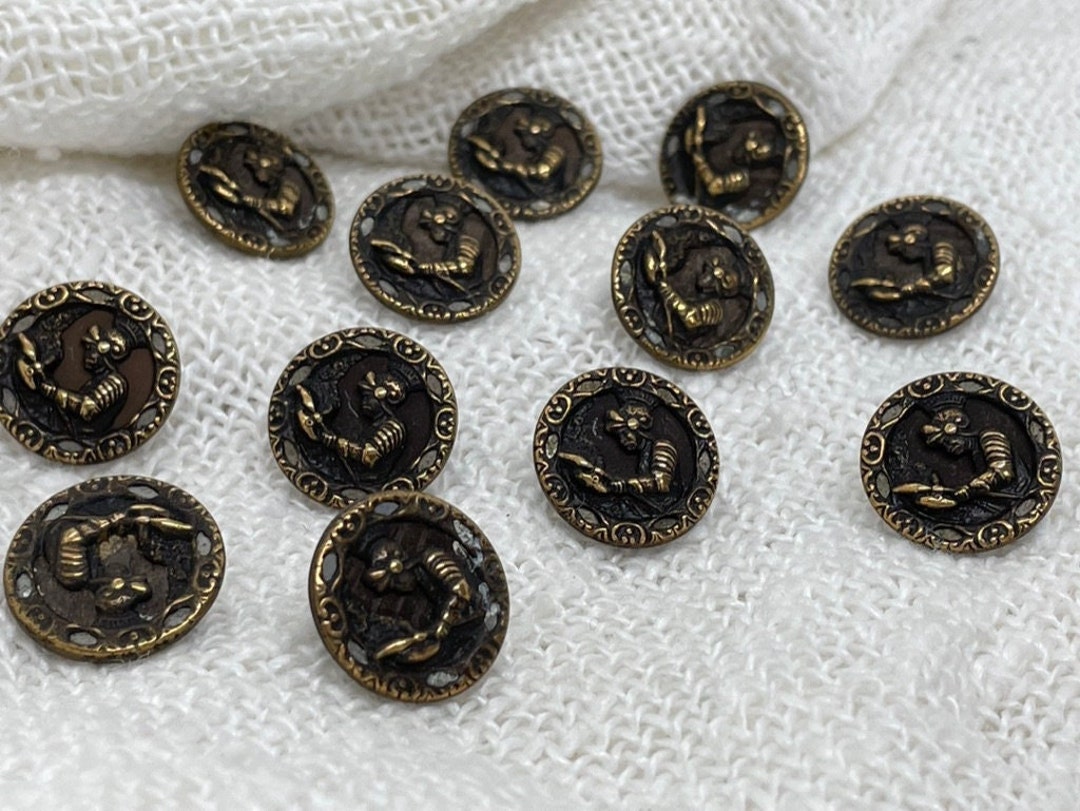 Brandon, of Mary Tudor and Brandon, 1800s Buttons, 12 Matching - Etsy