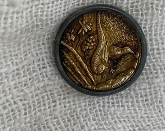 Pheasant Button - Etsy