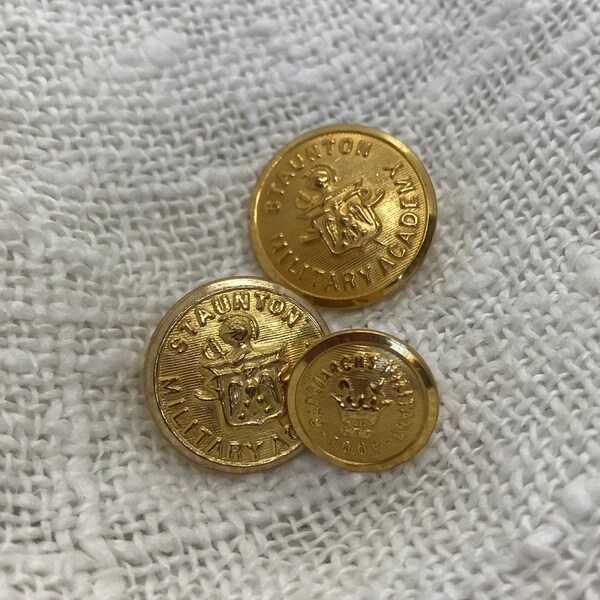 Military Academy Uniform Buttons - Etsy