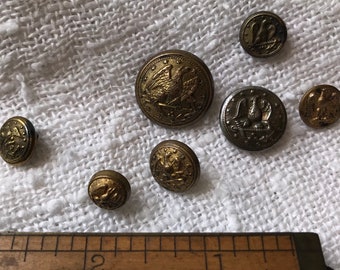 Antique Navy Buttons - Etsy